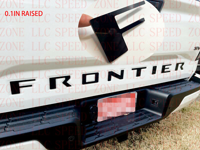 Glossy Black Letters Fits NISSAN FRONTIER 2022 23 Logo Tailgate Insert ...