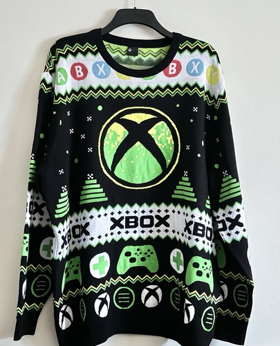Xbox Christmas Jumper Sweater Men’s Ugly Gamer Gift Nerd One Series X ...