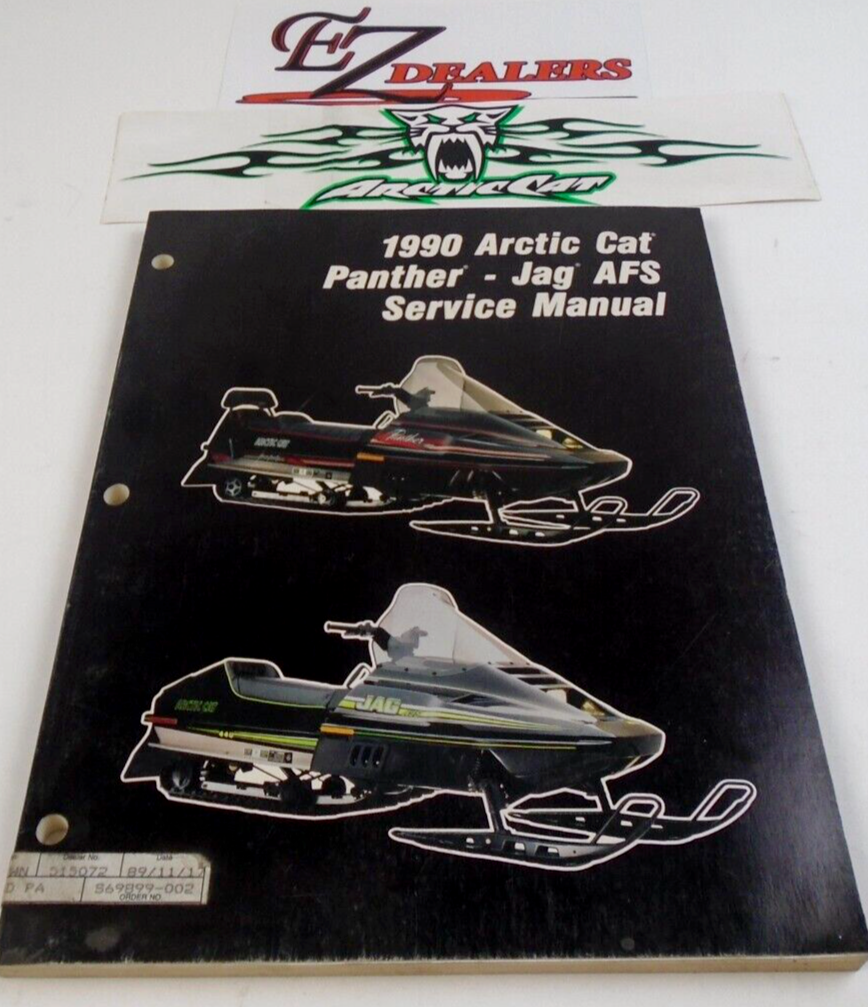 1990 Arctic Cat Snowmobile Jag-Super Jag Service Manual 2254-573 FREE ...