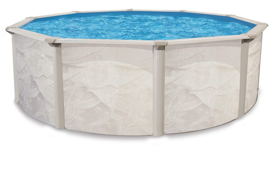 Aquarian Pools Emory 48" or 52" Tall Steel Above Ground Pool Kit plus ...