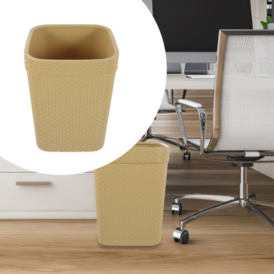 Office Trash Can Paper Waste Container Decorative Kitchen Basket | eBay ...