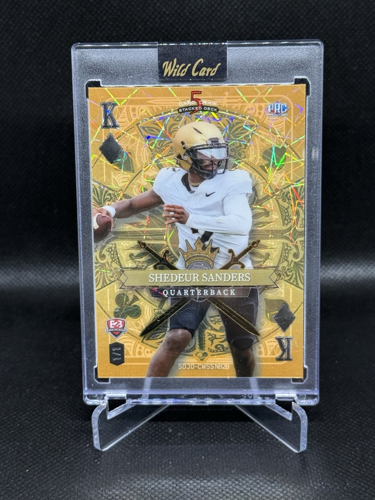 2024 Wild Card 5 Card Draw Stack Deck Back To Back Shedeur Sanders/Cam ...