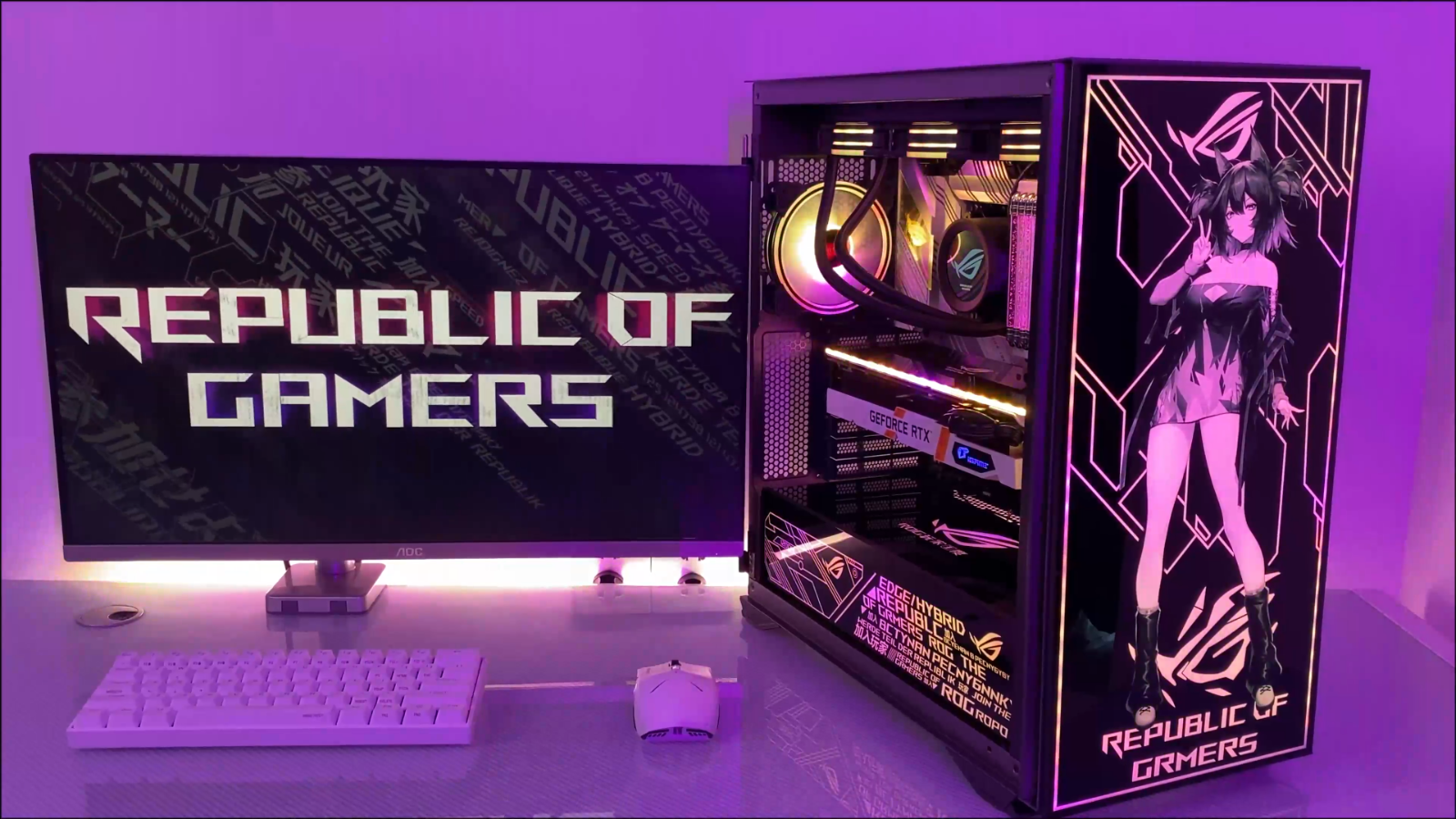 Custom Picture Gaming PC Case GPU Backplate ARGB GPU Backplate GPU Side ...