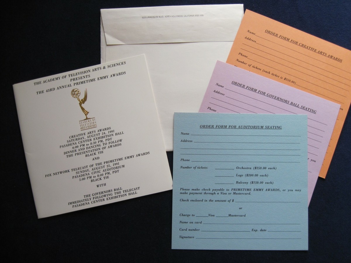 Envelopments Invitations For Academy Awards
