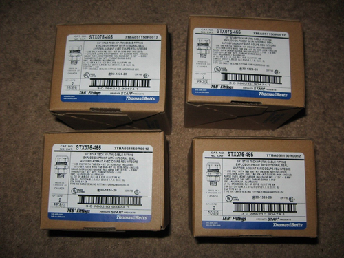 " Lot of 8 " New Thomas & Betts Explosion Proof Star Teck Connectors ...