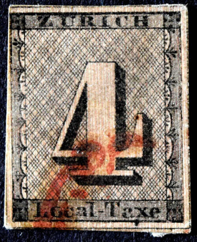 1843 Switzerland SC#1L1 Used Stamp Very Thick Paper | eBay