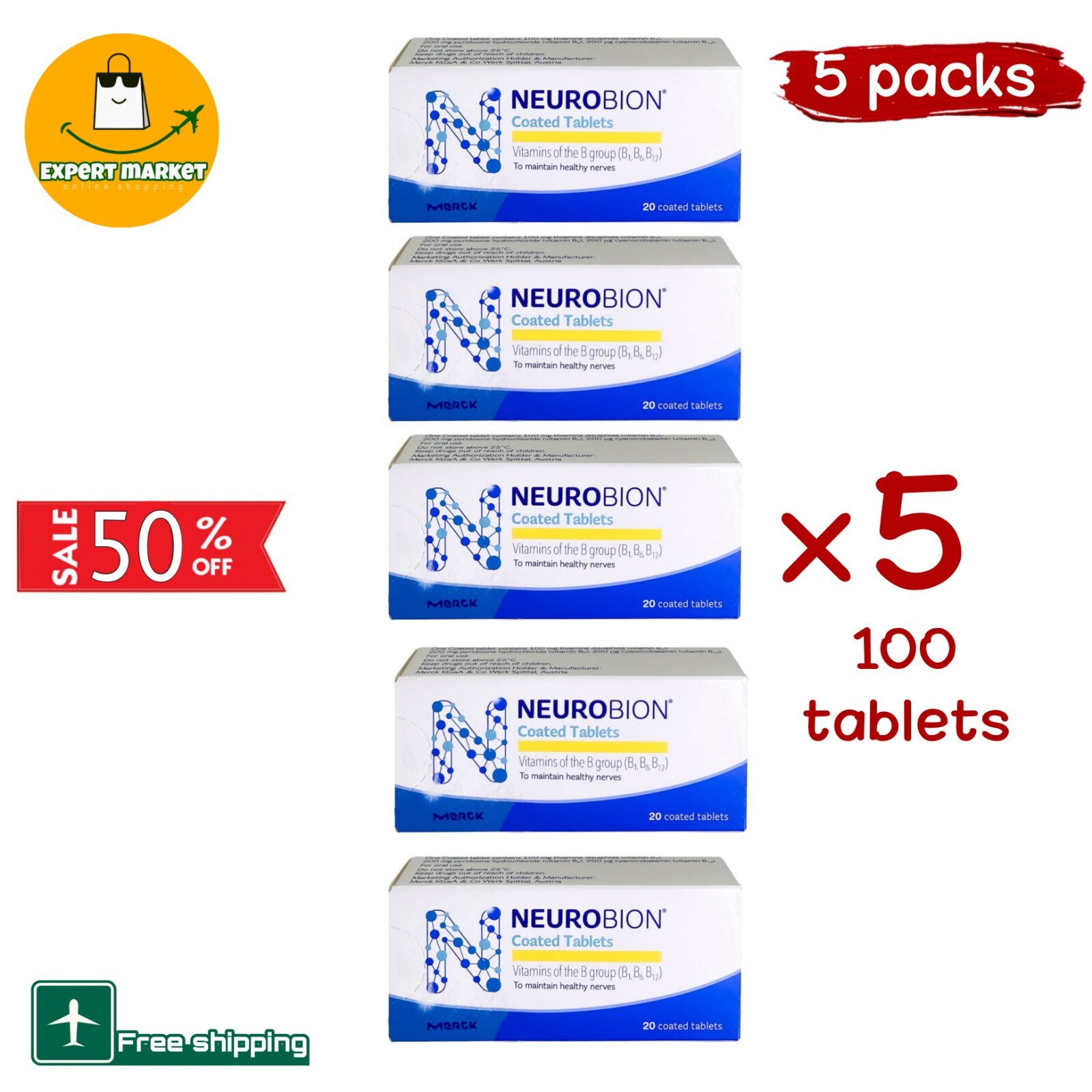 Neurobion - Vitamin B1, B6, B12 - Nerve Relief Numbness & Tingling ...