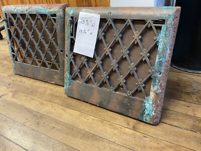 2 Vintage Wall Grates For Furnace | eBay