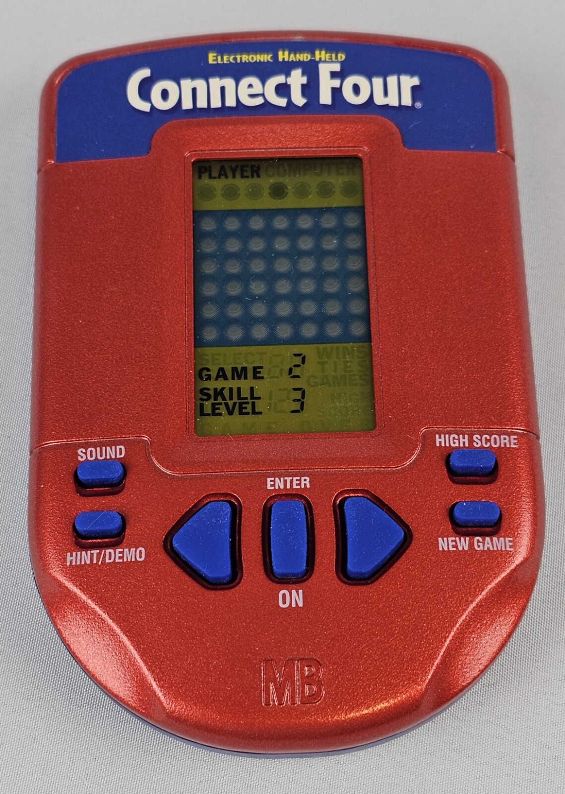 Vintage Connect Four Electronic Handheld Game 2002 Milton Bradley ...