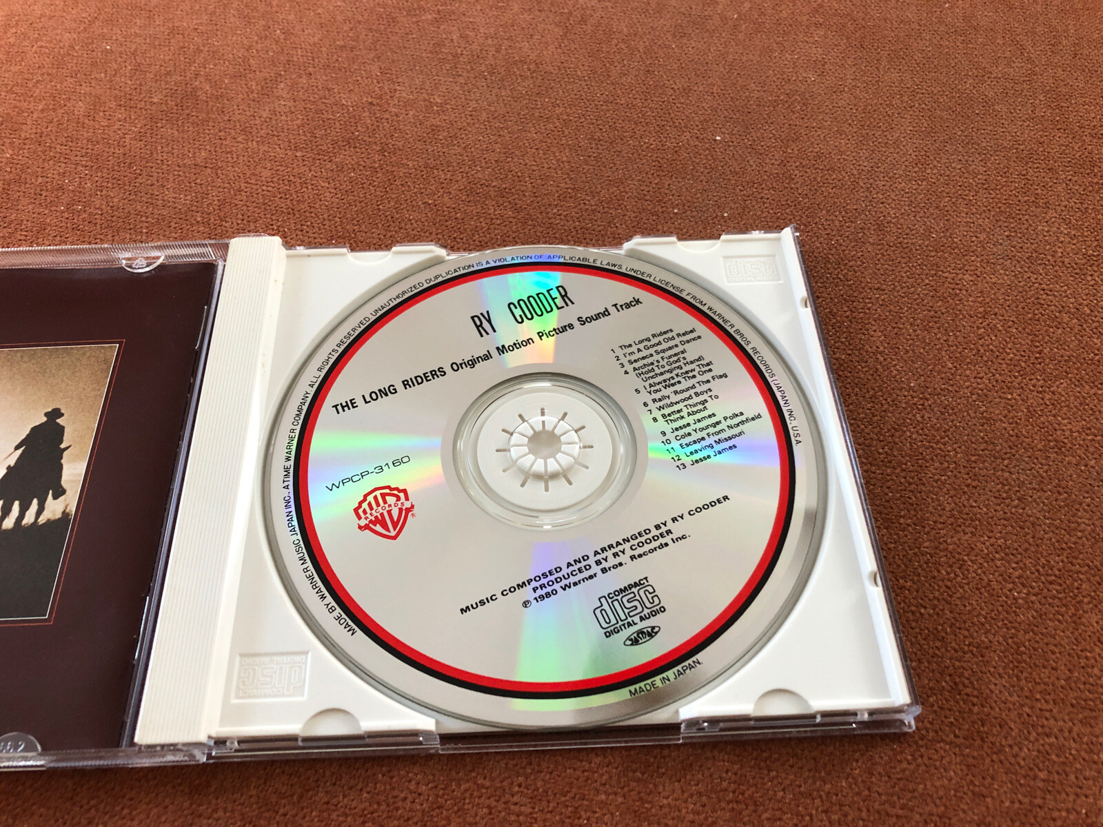 Ry Cooder The Long Riders Original Movie Soundtrack Japan Import WPCP ...