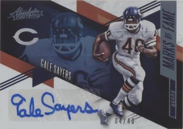 2016 Panini Absolute - Marks of Fame Autographs Numbers #19 Gale Sayers ...