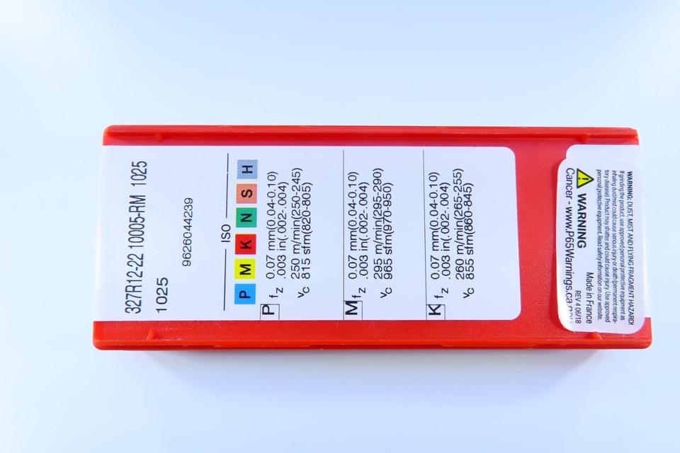 NEW BOX ( 2 PCS ) SANDVIK COROMANT 327R12-22 10005-RM 1025 CARBIDE ...