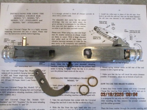 Universal Charge Bar "D" Mec Progressive Shotshell Reloaders | eBay