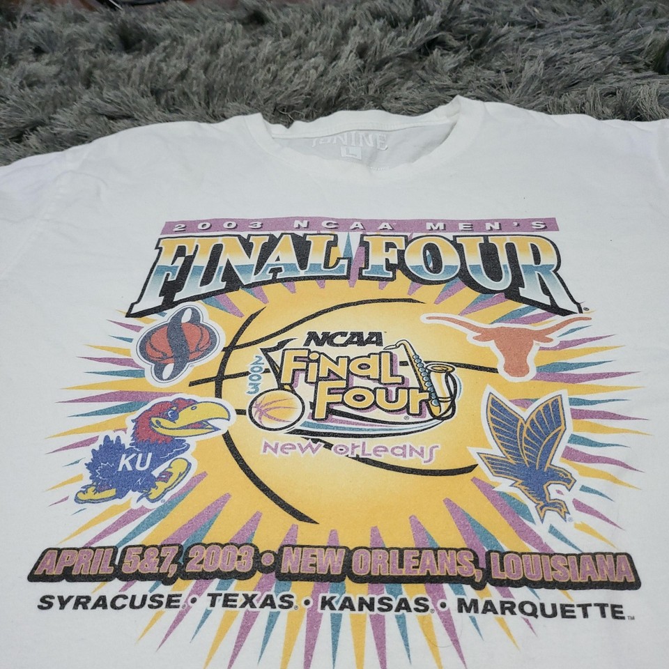 NCAA Final Four Shirt Mens Large White NCAA Basketball 19NINE 2003 New ...