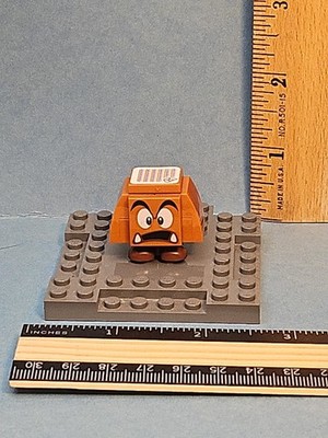 LEGO Super Mario Minifig - Goomba (Surprised w/dark grey interior ...