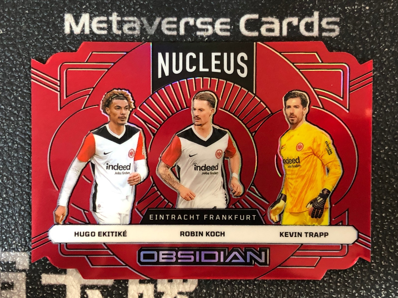 Hugo Ekitike / Kevin Trapp / Robin Koch 2024 Obsidian #5 Nucleus ...