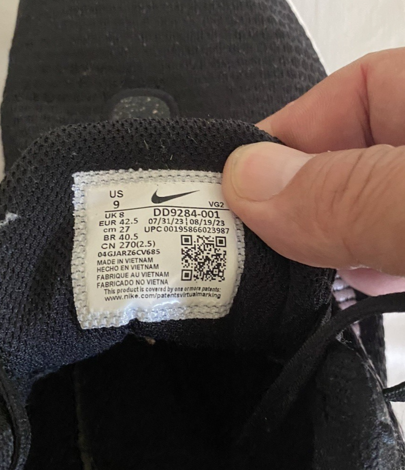 Nike Flex Experience Run 11 Black White Mens Size 9 DD9284-001 | eBay