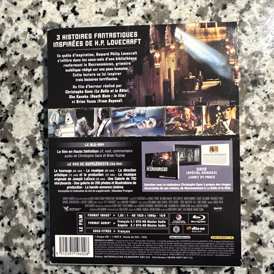 Blu Ray Necronomicon : Edition Limitée (Brian Yuzna) RARE Region B | eBay