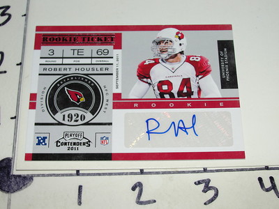 Robert Housler 2011 CONTENDERS #170 RC Auto Arizona CARDINALS Florida ...