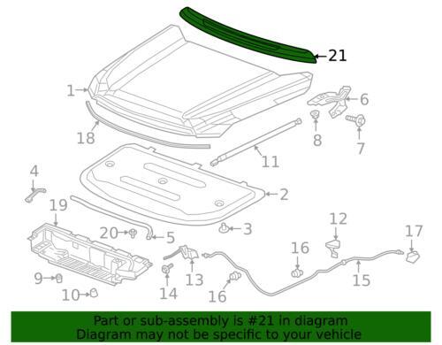 Genuine GM 2020-2023 GMC Acadia SLE SLT AT4 Chrome Hood Front Molding ...