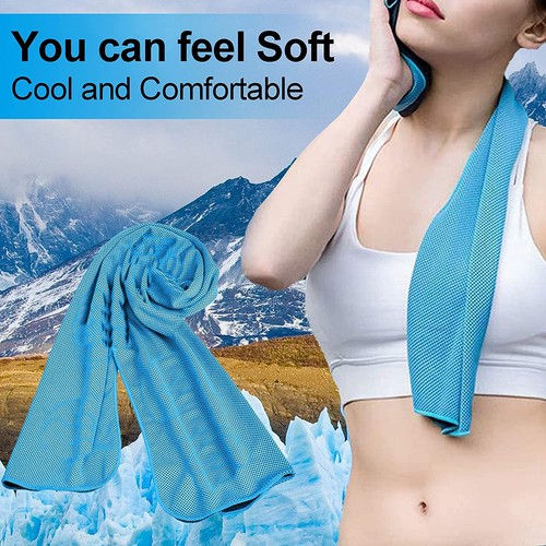 3 Pack Ice Cold Instant Cooling Towel Running Jogging Gym Chilly Pad ...
