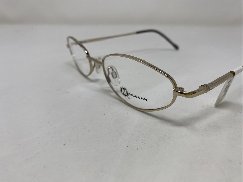 Modern DAZZLE GOLD 53-20-145 Gold Full Rim Metal Eyeglasses Frame 6115 ...