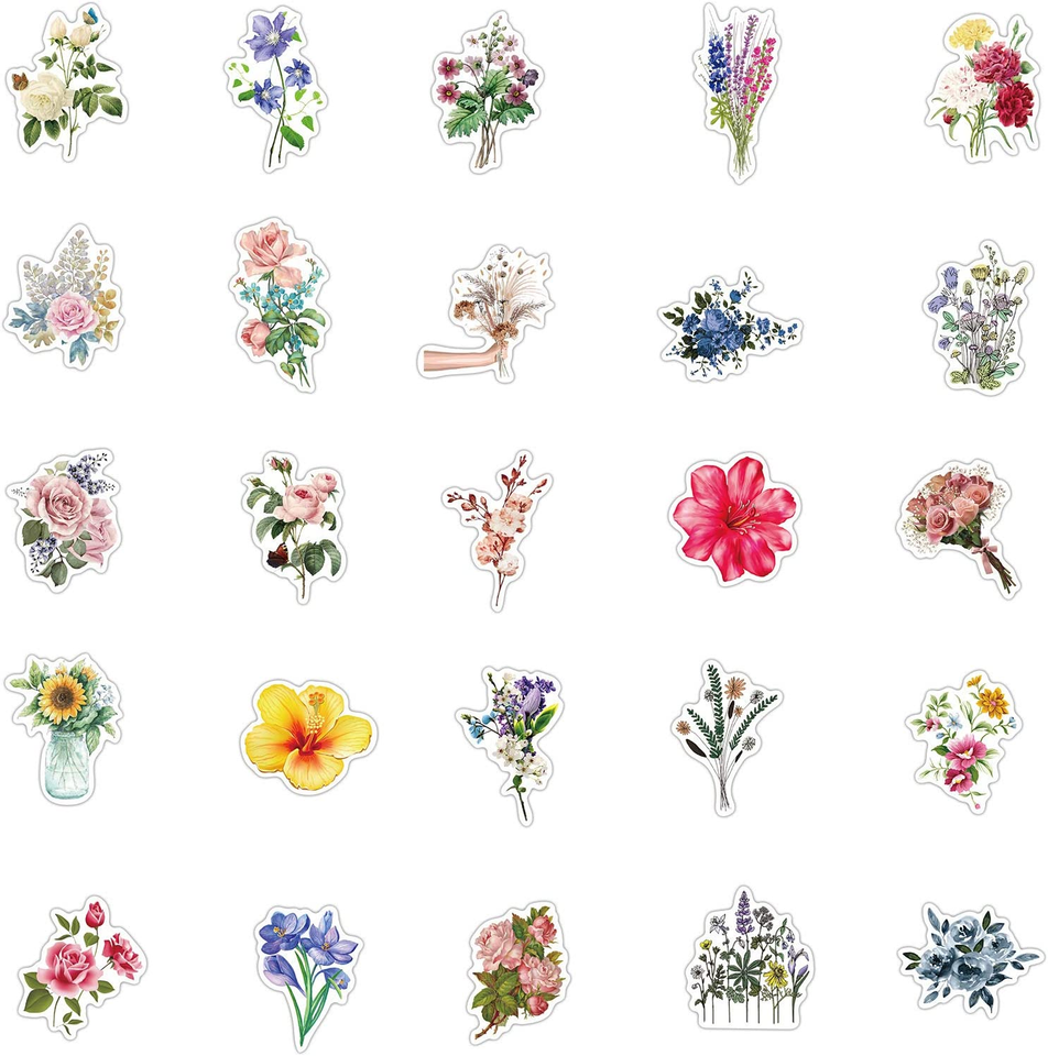 50 Pcs Retro Stickers Aesthetic Waterprof Vinyl Anime Sticker for ...