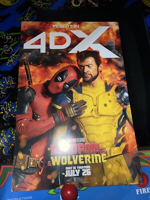 Deadpool & Wolverine DP3 original movie poster 11x16 2024 4DX | eBay