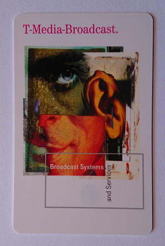 Carta Telefonica Carta Valore Collezionabile 6 DM T-Media-Broadcast A14 ...