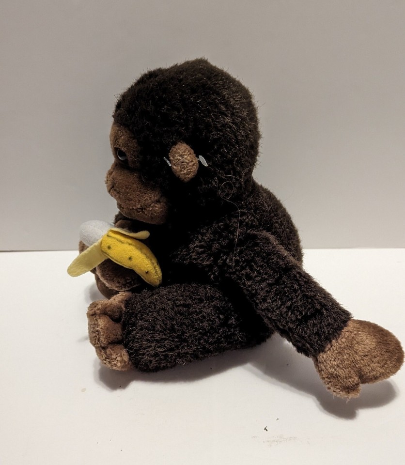 Vintage Dakin 1986 8" Brown Monkey Gorilla With Banana Plush B5 | eBay