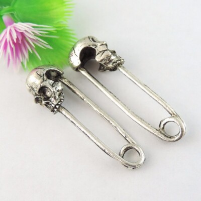 Skull Diaper Pin Silver Baby's Death's Head Pendant Jewelry | eBay