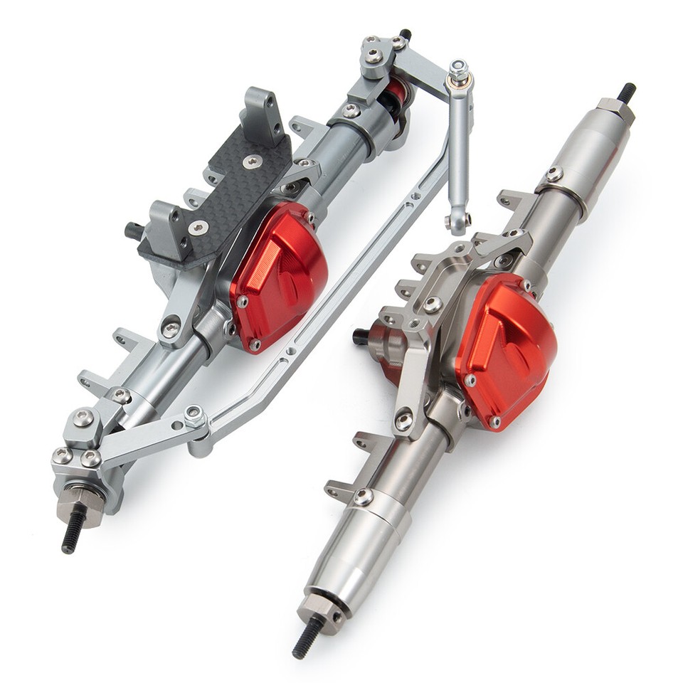 TFL CNC Metal Front & Rear Axle Set For 1:10 Scale RC Crawler AXIAL ...