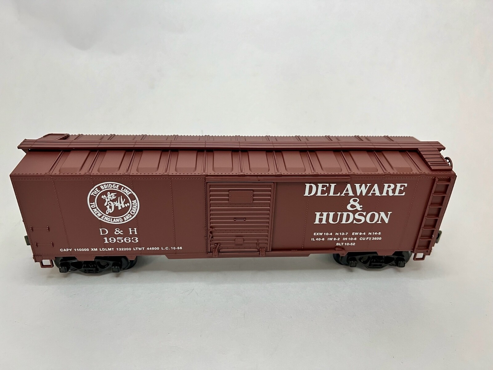 Weaver Delaware & Hudson Steel Sided Box Car 3-Rail # 19563 U3523LD D&H ...