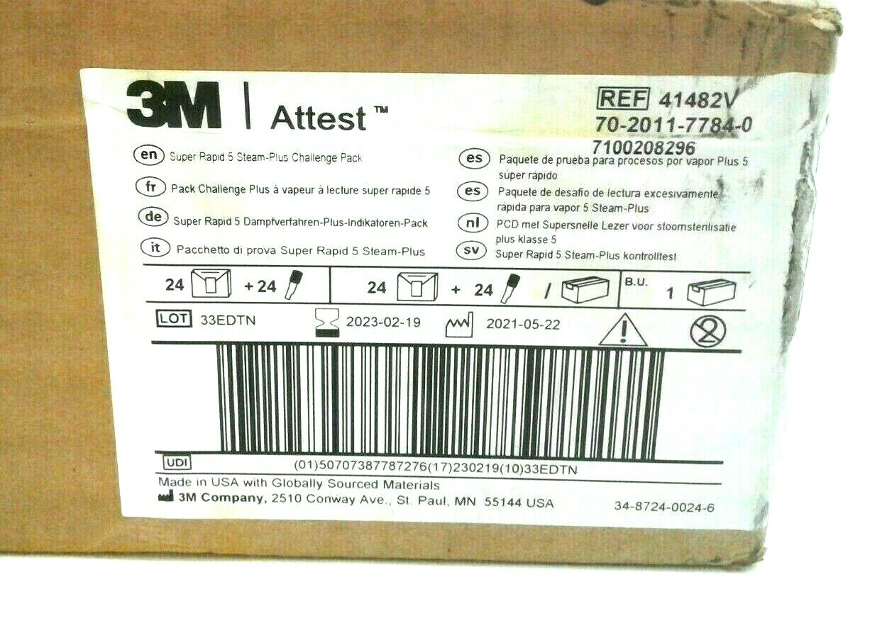 3M ATTEST Super Rapid 5 Steam Plus Challenge Pack 41482V (Case Of 24 ...