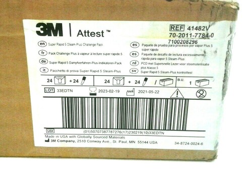 3M ATTEST Super Rapid 5 Steam Plus Challenge Pack 41482V (Case Of 24 ...