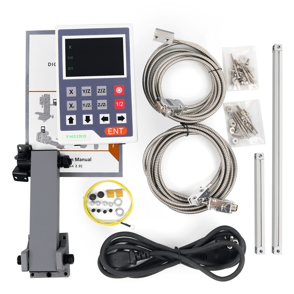 LED Digital Readout Dro Display+2pc Magnetic Scale for Mini Metal Lathe ...