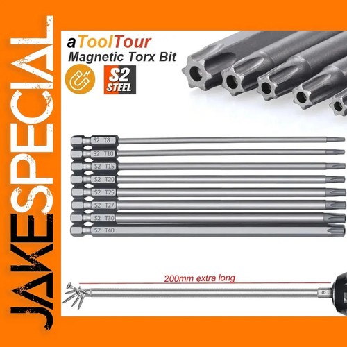 Magnetic Torx Bit Set 200mm Security T8-T40 | eBay