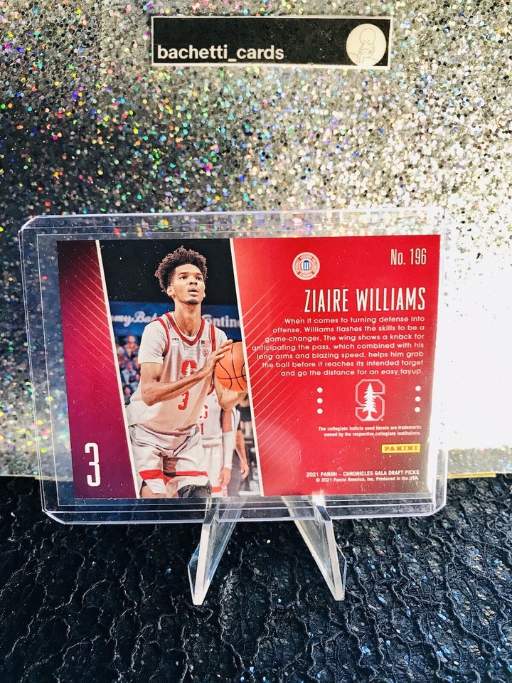 Zaire Williams Gala SP Rookie 2021-22 Chronicles Memphis Grizzlies RC ...