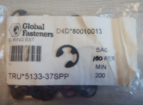 GLOBAL FASTNERS TRU*5133-37SPP E-RING EXT D4D*80010013 TRU513337SPP ...