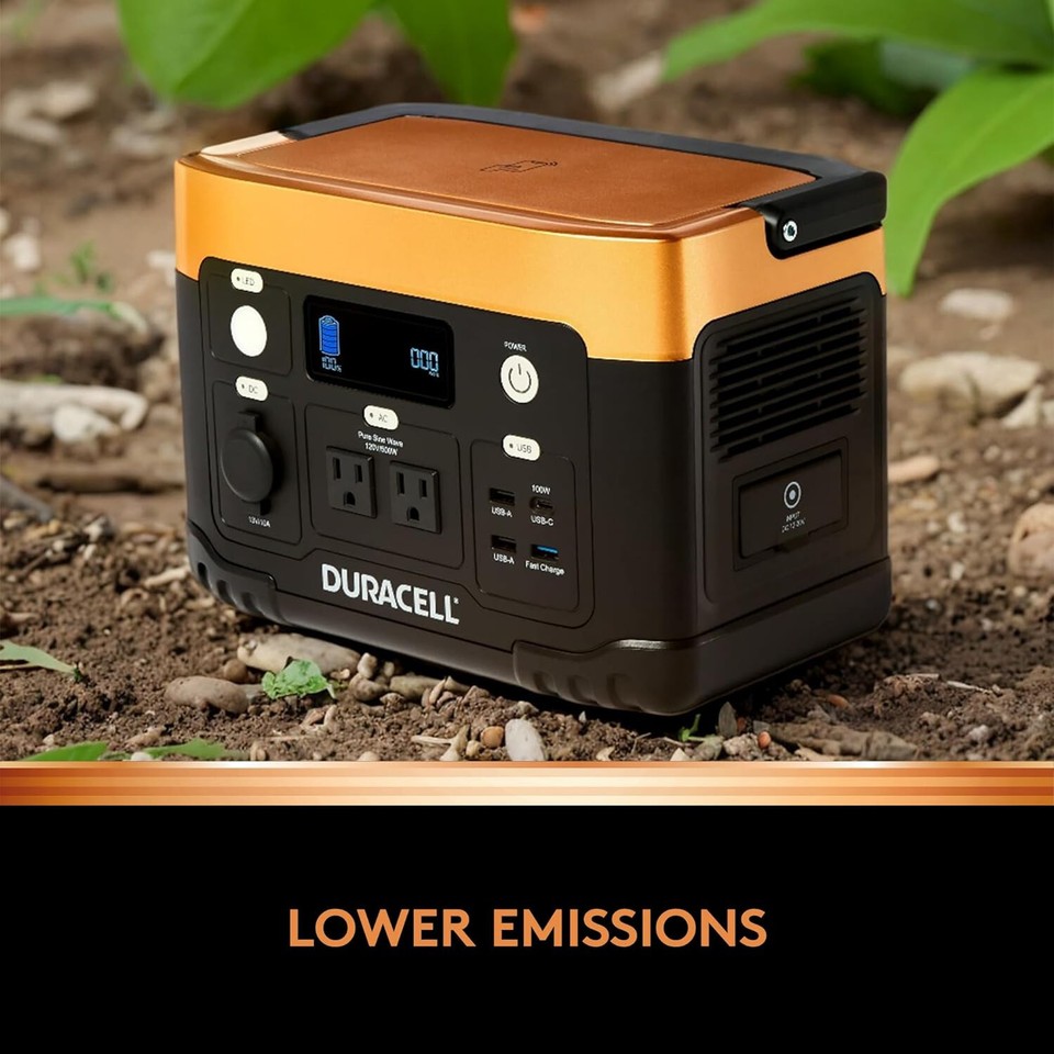 Duracell Portable Power Station Power 500 for Power Outages, Emergency ...