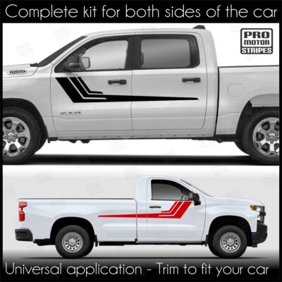 Side Stripes Door Decals For Ford F-150 F150 XL XLT Lariat Raptor ...