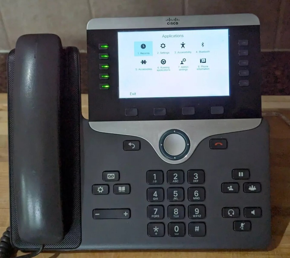 Cisco 8851 CP-8851-K9 IP Phone. Color Display VOIP IP Business Phone ...