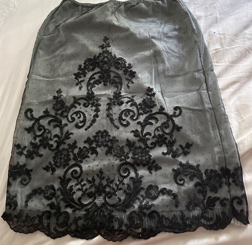 Vintage 1960's ODETTE BARSA Hand Embroidered Half Slip beige | eBay