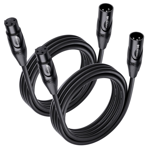 Cable Matters 2-Pack Premium XLR to XLR Cables, XLR Microphone Cable 10 ...