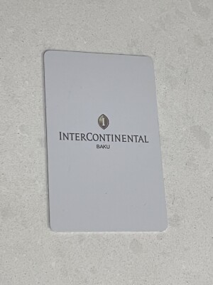 Baku Azerbaijan INTERCONTINENTAL HOTEL ROOM KEY CARD. Very Good ...