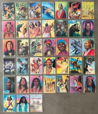 1995 Native Americans 38 trading card lot An Epic Struggle of Blood and ...