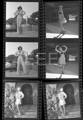 6 1970s Sexy Glamour Fashion Models by Harry Langdon Negative w/rights ...