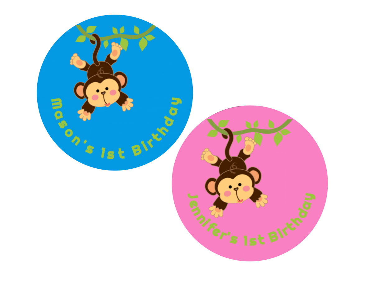 Baby Monkey Mailing Labels Printable
