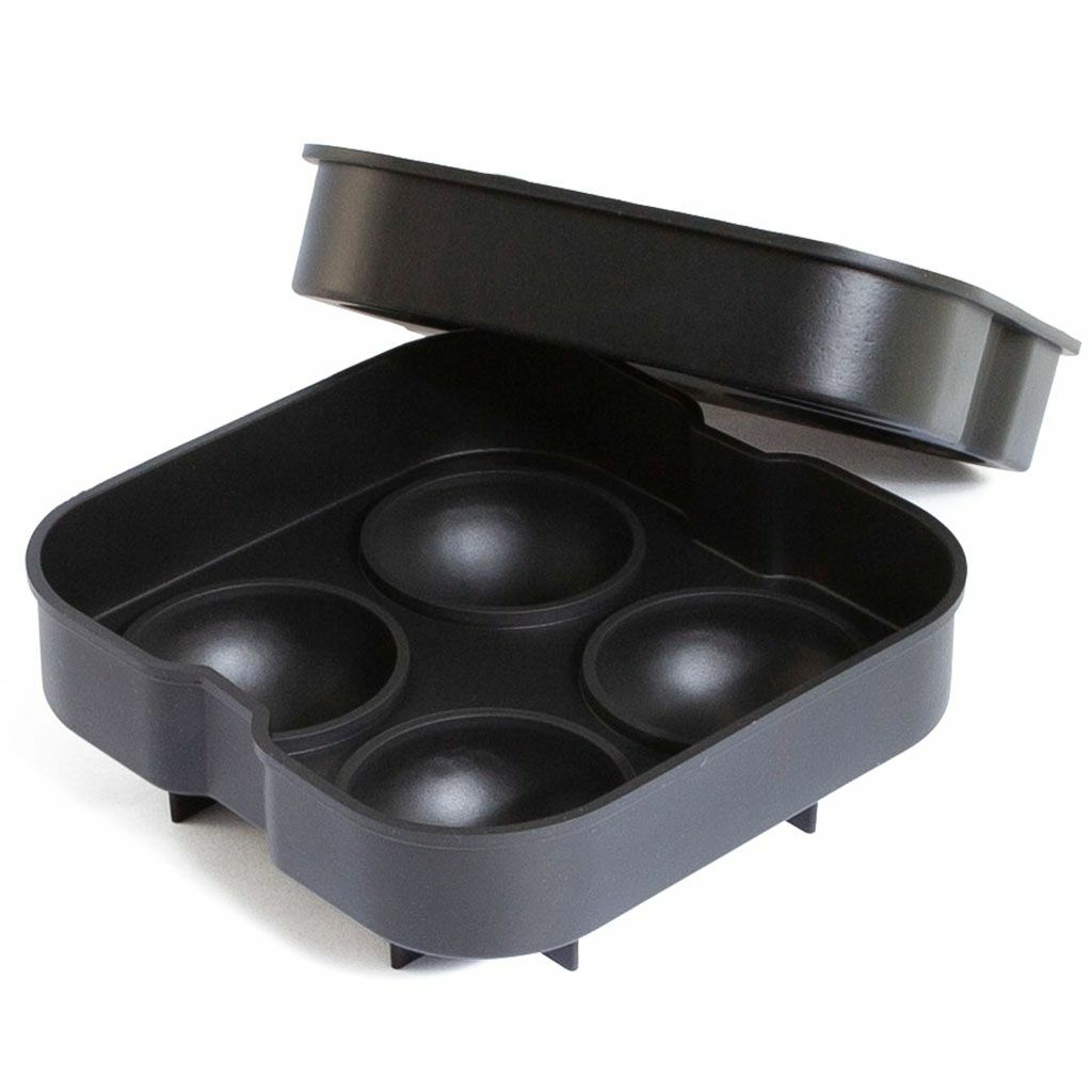 Round Ice Cube Ball Maker Tray Silicone Sphere Mold Bar Whiskey ...