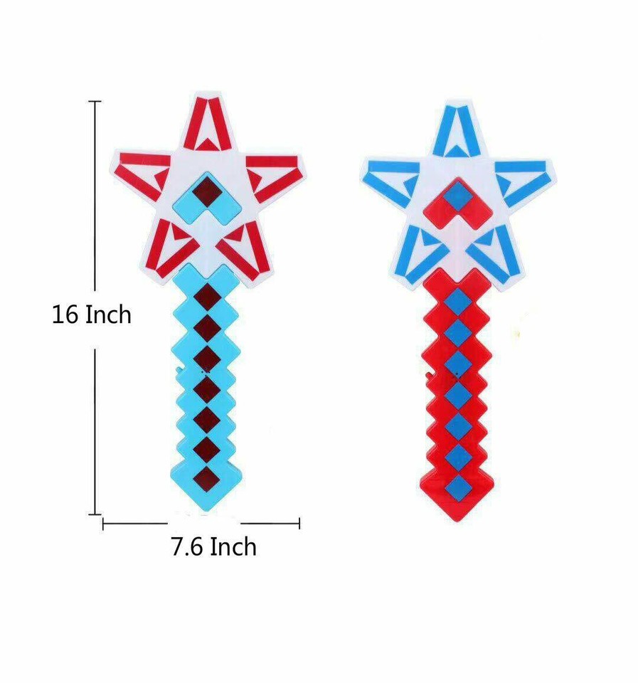 DIAMOND Pixel Weapons LED Light Up Pixel Battle Toy for Boys and Girls ...